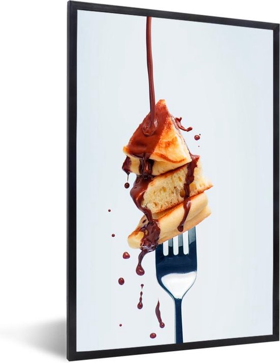 Fotolijst incl. Poster - Toetje van versgebakken pannenkoeken met ...
