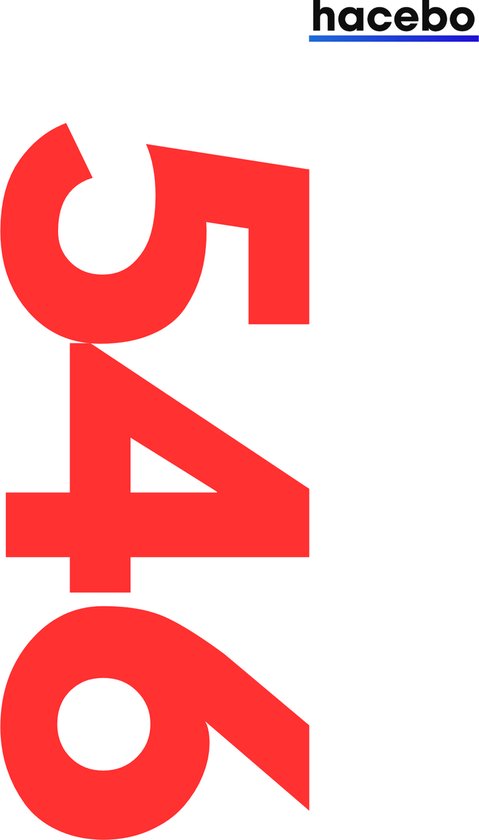 Cijfer Sticker - Helder rood - 9CM - Container sticker - 1 Stuks - 546 ...