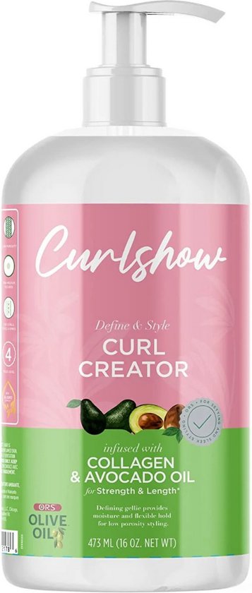 ORS Curlshow Curl Creator Haarstylingproduct met Collageen, Avocado ...