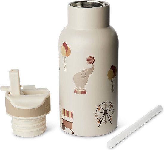 Drinkfles kind- waterfles junior- circus-nuuroo-isolerend- dubbelwandig ...