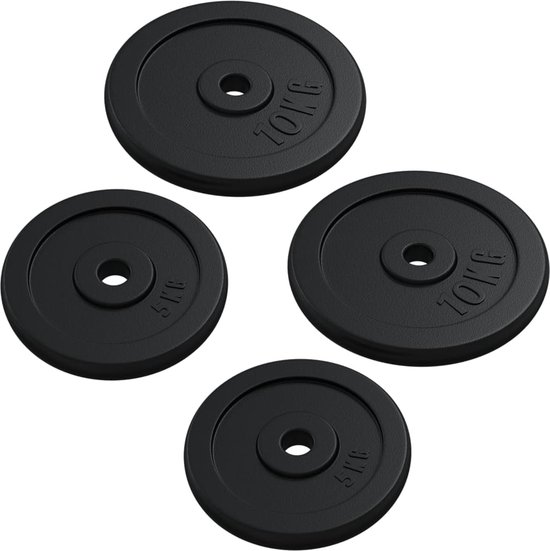 vidaXL Halter Met Gewicht - Halters Met Gewichten - Halterstang ...