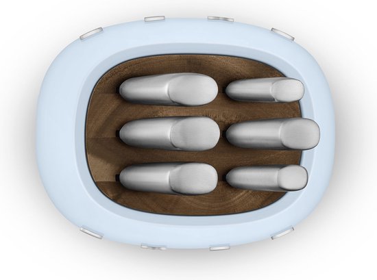 SMEG KBSF02PB - Messenblok - Incl. 6 messen - Pastelblauw | bol