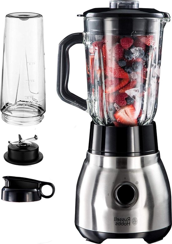 Smoothie Maker - Glazen Kan - To-Go Drinkfles - Pulse Functie - Ice ...
