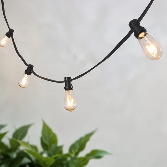 LumenXL lichtsnoer voor buiten 15 meter 30 fittingen - 3,5 watt 2200K ...