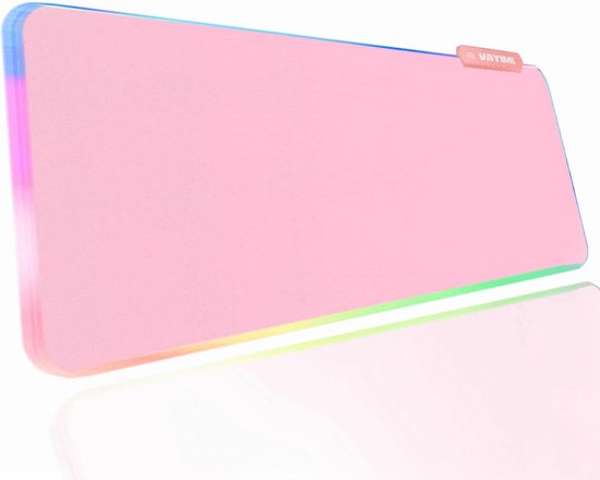 RGB Gaming Mouse Pad LED Extended Large Desk Pad Non-Slip Rubber XXL ...