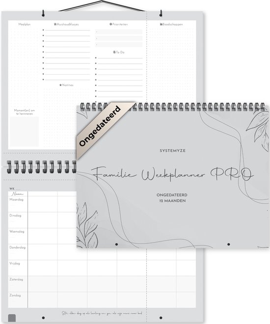 Systemyze Familieplanner Pro 2025 - Planner - Weekplanner ...