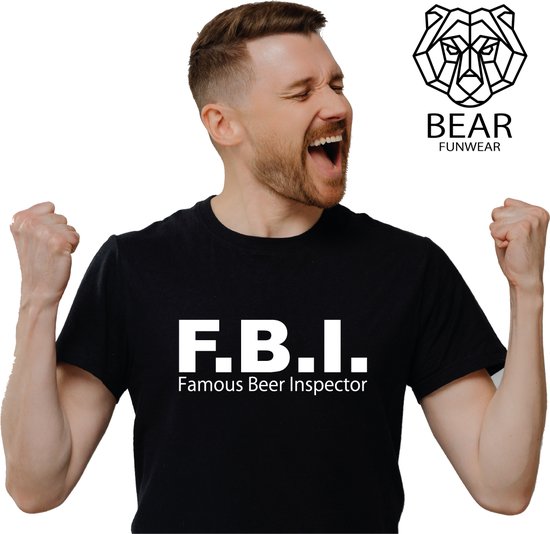 FBI, Famous beer inspector | Funshirt | Grappig t-shirt | Maat S | bol