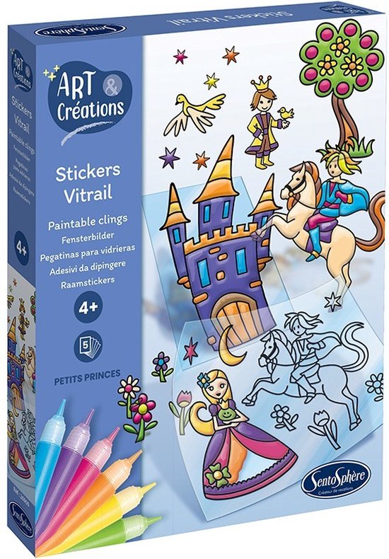 Sentosphère raamstickers knutselset sprookjes - creatieve stickerset. | Games | bol