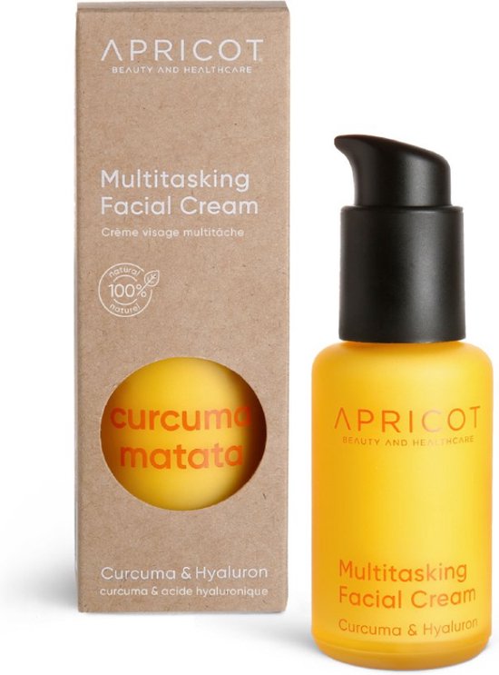 Apricot Multitasking Facial Cream - Kurkuma & Hyaluronzuur | Biologisch ...