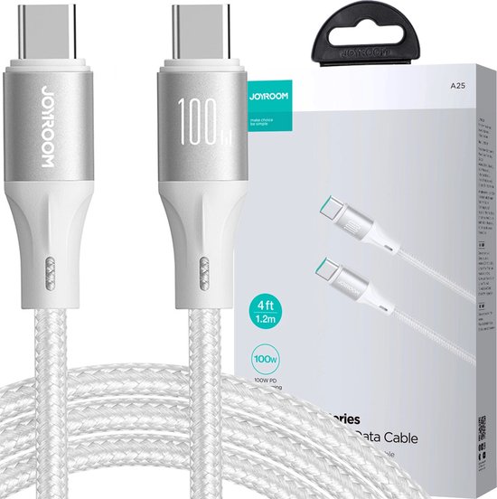 Joyroom - Light-Speed - Series SA25-CC5 100W USB-C/USB-C kabel 1,2m ...