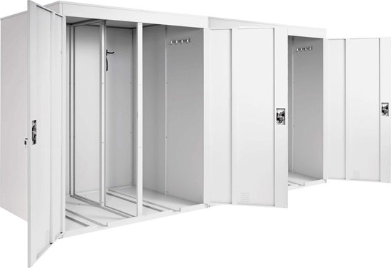 4-persoons fietsgarage MCW-H66, fietsboxberging fietsoverkapping ...