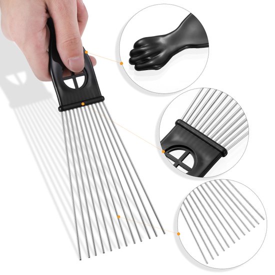CHPN - Afro kam - Afro Comb - Afro Pick - Styling Pik - Metalen kam ...