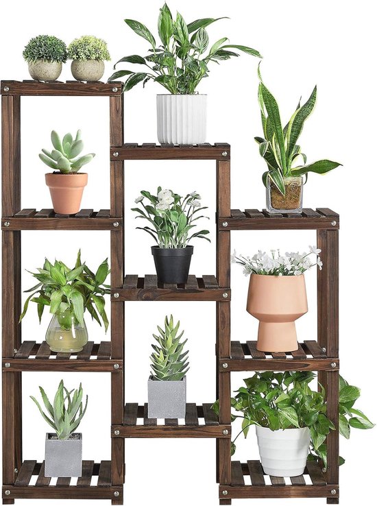 Plantenstandaard met 10 platformen voor balkon en tuin ...