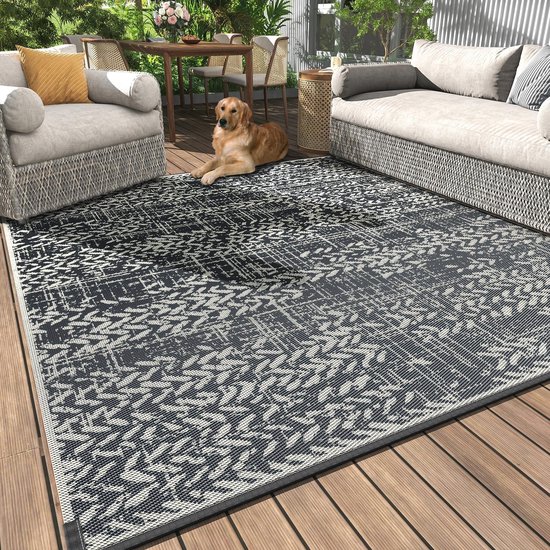 Waterdicht Outdoor Tapijt - Omkeerbaar Patio Tapijt Mat 6x9 voor ...