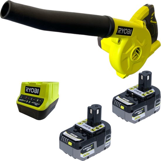 Ryobi R18TB accu-bladblazer 18 V 200 km/u + 2x accu 4,0 Ah + oplader | bol