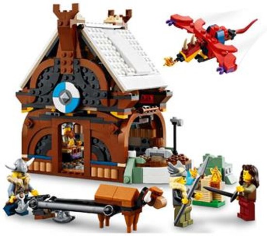 LEGO Creator Vehicles Vikingschip en de Midgaardslang - 31132 | bol