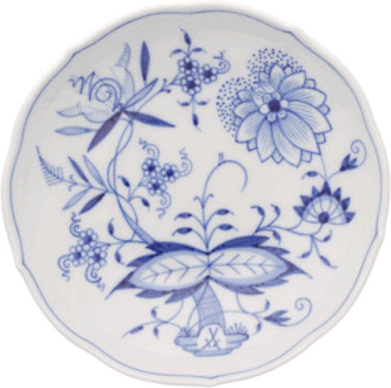 Koffie schotel | Meissen | Blauwe uienpatroon | bol
