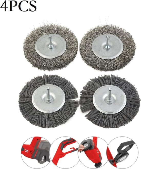 Voegenborstel Set van 4 - Elektrische Onkruidverwijderaar voor Terras ...