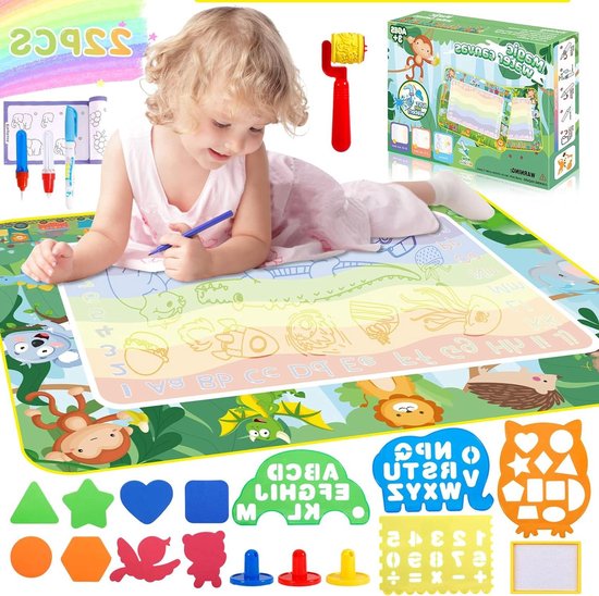 Magic Water Drawing Mat - 120x90cm - Herbruikbare Tekenmat voor ...