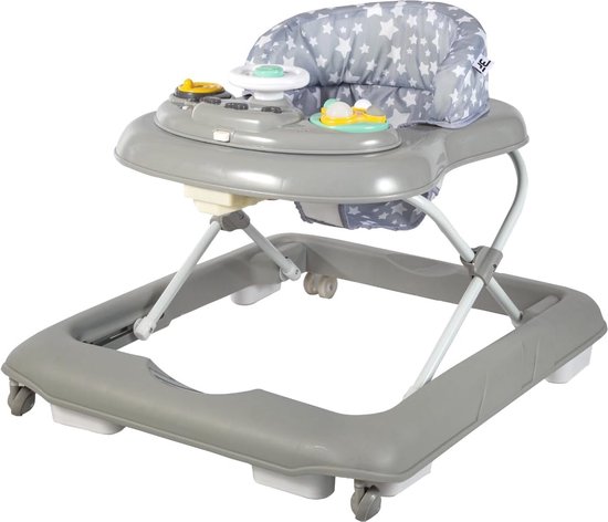 Inklapbare Loopstoel Met Speelset - Grijs | bol