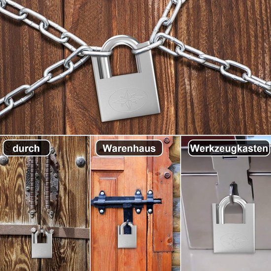 Hangslot Weerbestendig Zwaar Anti-Besnoeiing Anti-Diefstal Buitenshuis ...