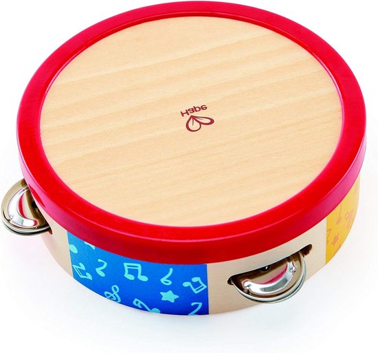 Tap-Along Wooden Tambourine Drum for Kids - Musical Instrument for ...