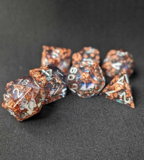 Gilded Shadow- DnD Dice Set DnD Dice - Dungeons & Dragons - Dice Set | bol