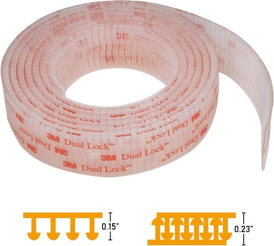 Dual Lock Flexibele Druksluiting SJ3560 254mm x 18m - Extra Sterk ...