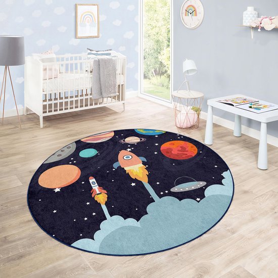 Kinderkamer Vloerkleed Rond Tapijt|Educatieve kindertapijten|Antislip ...