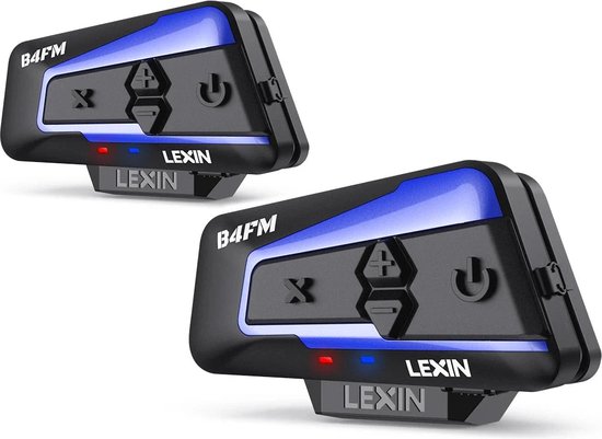 Lexin - B4FM-X - Motorfiets Intercom - Motorhelm - Bluetooth 5.0 ...