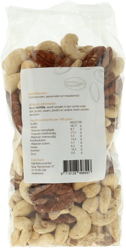 Mijnnatuurwinkel Macadamia mix 400 gram | bol