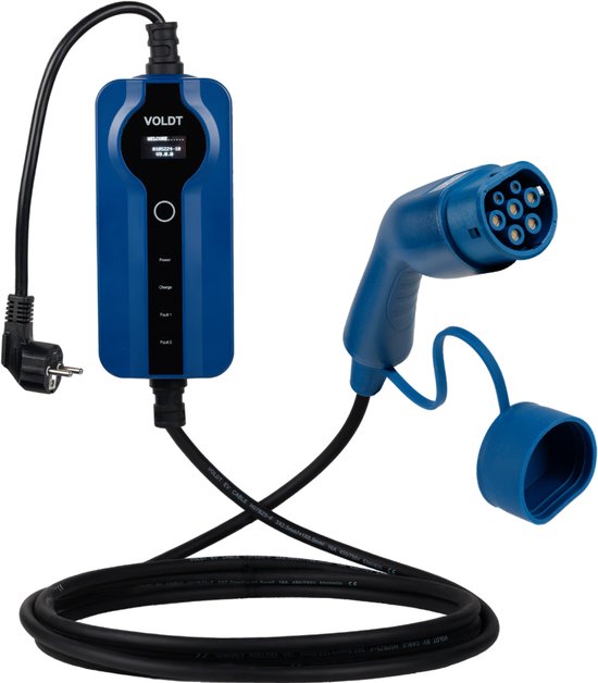 Mobiele thuislader elektrische auto - type 2 naar EU stopcontact ...