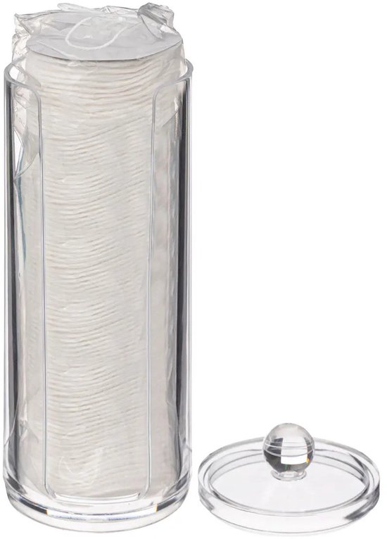 5Five Make up watjes/watten schijfjes houder/dispenser - 7 x 20 cm ...