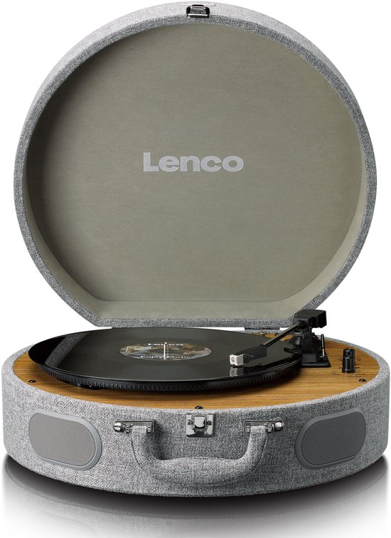 Lenco Retro Platenspeler - Koffer Platenspeler met ingebouwde Speakers ...