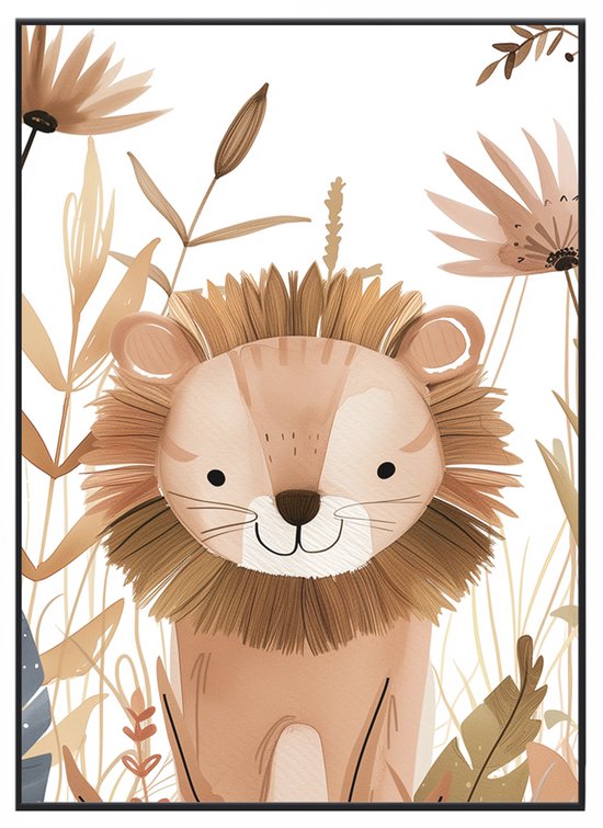 No Filter - Poster voor Baby- en Kinderkamer - Leeuw Poster - Jungle ...