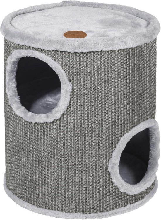 Modern and Elegant Scratching Barrel - Grey Finish Diameter 36 x 50 cm ...