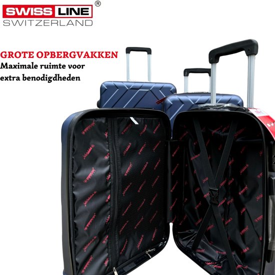 Swiss Line Switzerland - Kofferset - 3 Delig - Complete Reiskoffer set ...