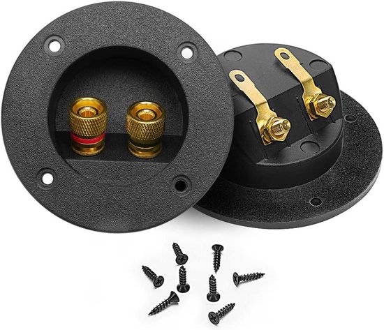 2 Stuks 2-Weg Luidspreker Box Terminal Binding Post Subwoofer Terminal ...
