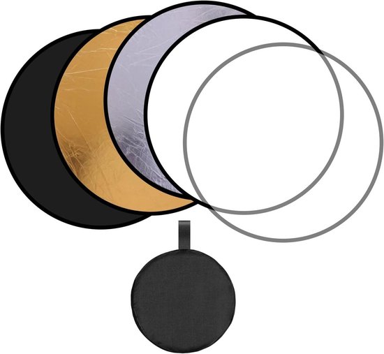 Light Diffuser 60cm Portable 5-in-1 Foldable Photography Multi Round ...