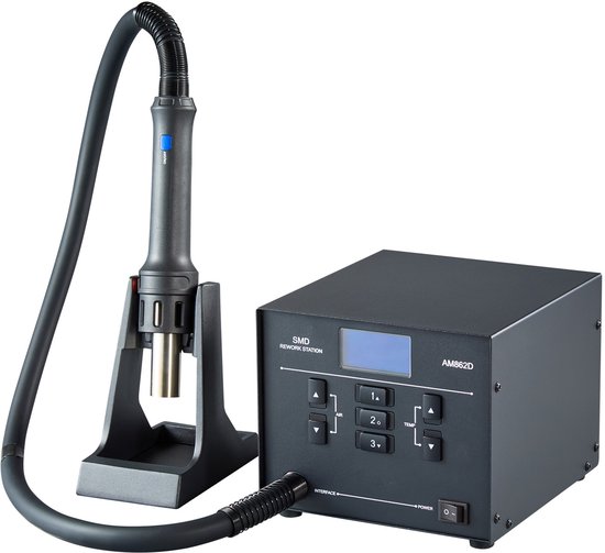 Hot Air Reworkstation - Hittepistool 1000W - 100-480℃ - Voor ...