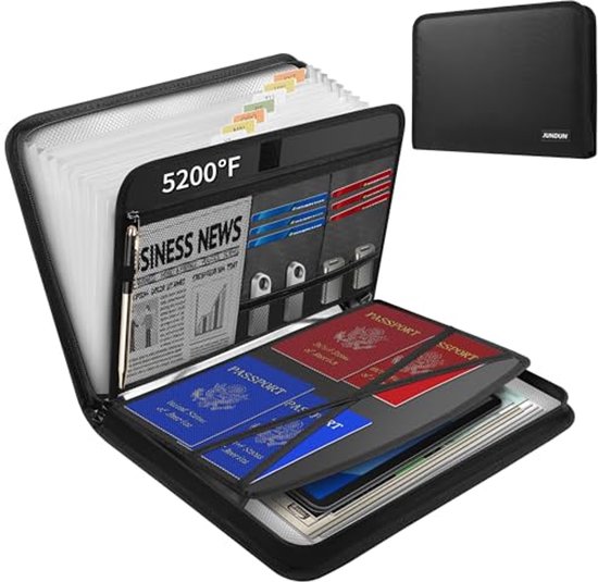 JUNDUN Uitbreidingsmap - A4-documentmap met meerdere compartimenten ...