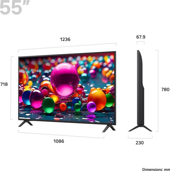 LG 55UA75006LA - 55 inch - 4K LED - 2025 | bol