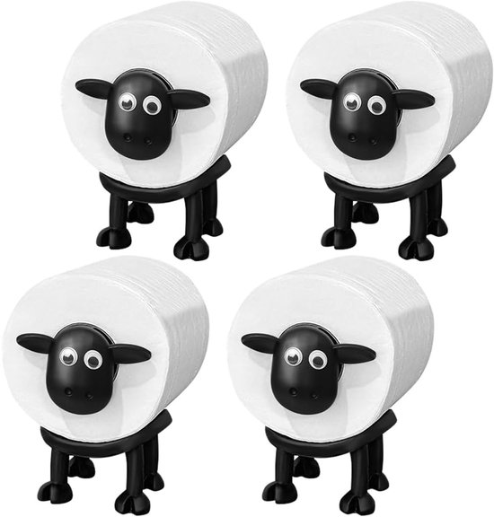 Taajirun - Wc rolhouder zwart - Toiletrolhouder staand ...