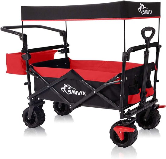 Opvouwbare Bolderkar met Dak - Handwagen voor Offroad Gebruik - Ideaal ...