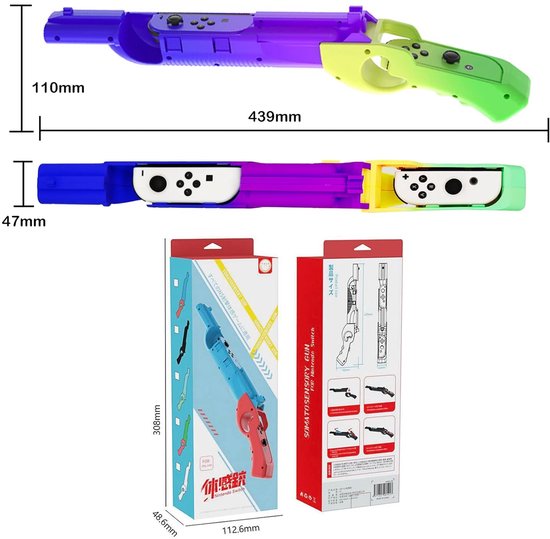 Game Gun geschikt voor Nintendo Switch voor Splatoon 3 - Joy-Con Gun ...
