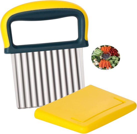 Aardappel Snijder met Golvende Bladen - Geschikt voor Chips - Geel ...