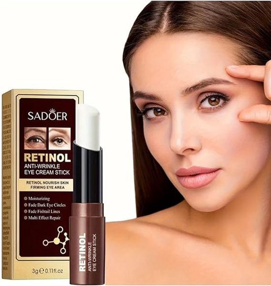 Sadoer Eye Cream Stick - Retinol - Tegen wallen & donkere kringen | bol