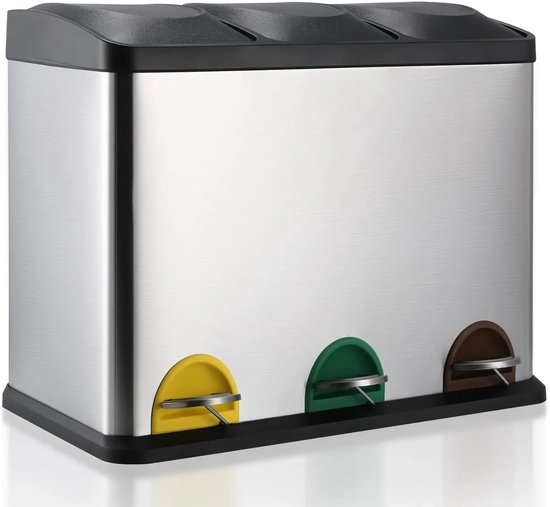 Prullenbak - Trash Bin - Afvalbak - Waste Bin - 3x8L - Prullenbakken 3 ...