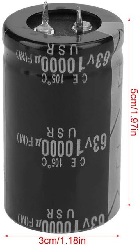 4Pcs 10000uF 63V Audio Electrolytic Capacitor for Isolating DC Coupling ...