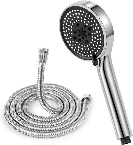 Universele douchekop met slang - spaardouchekop - 5 straalsoorten | bol